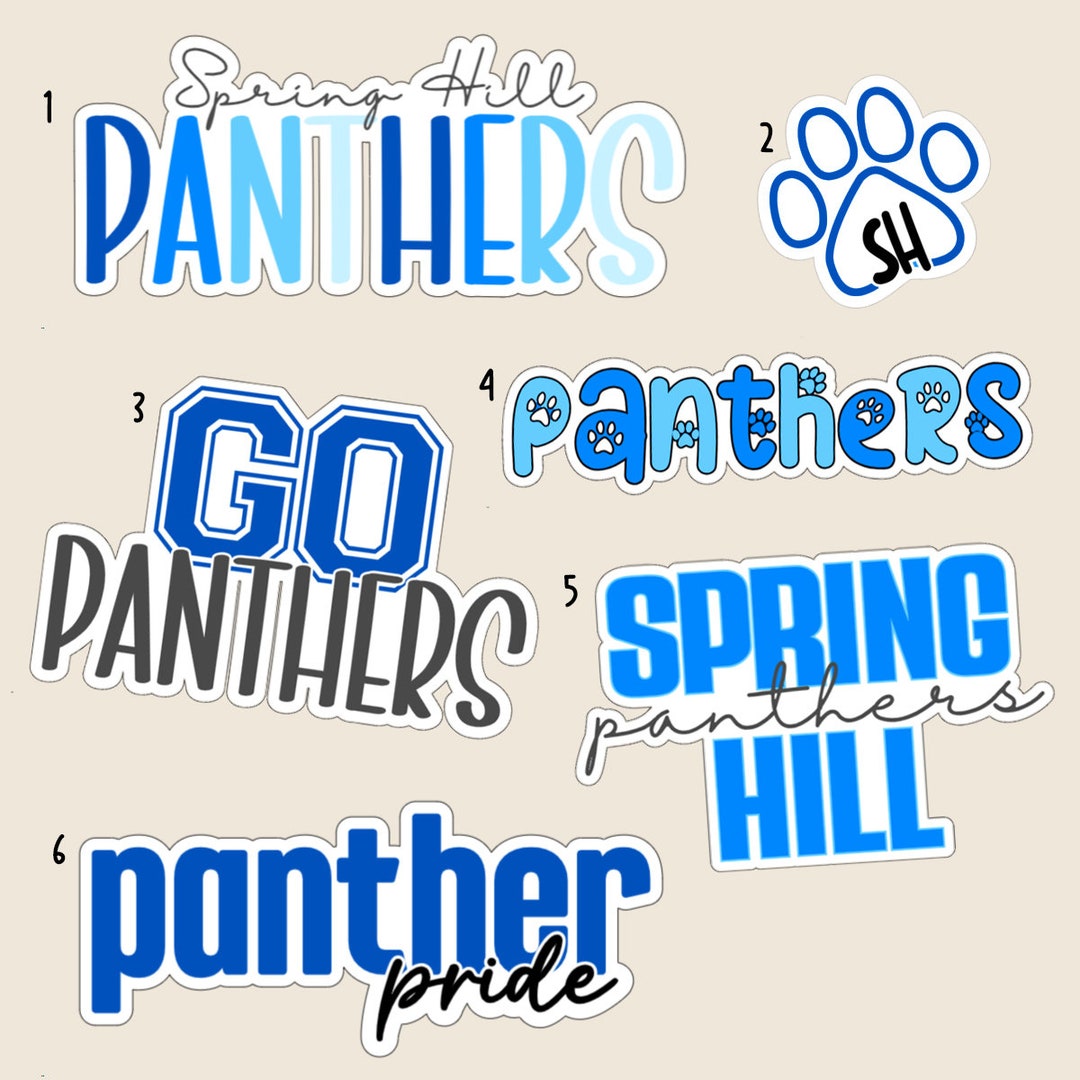 School Spirit Stickers, Set of 6 - Etsy