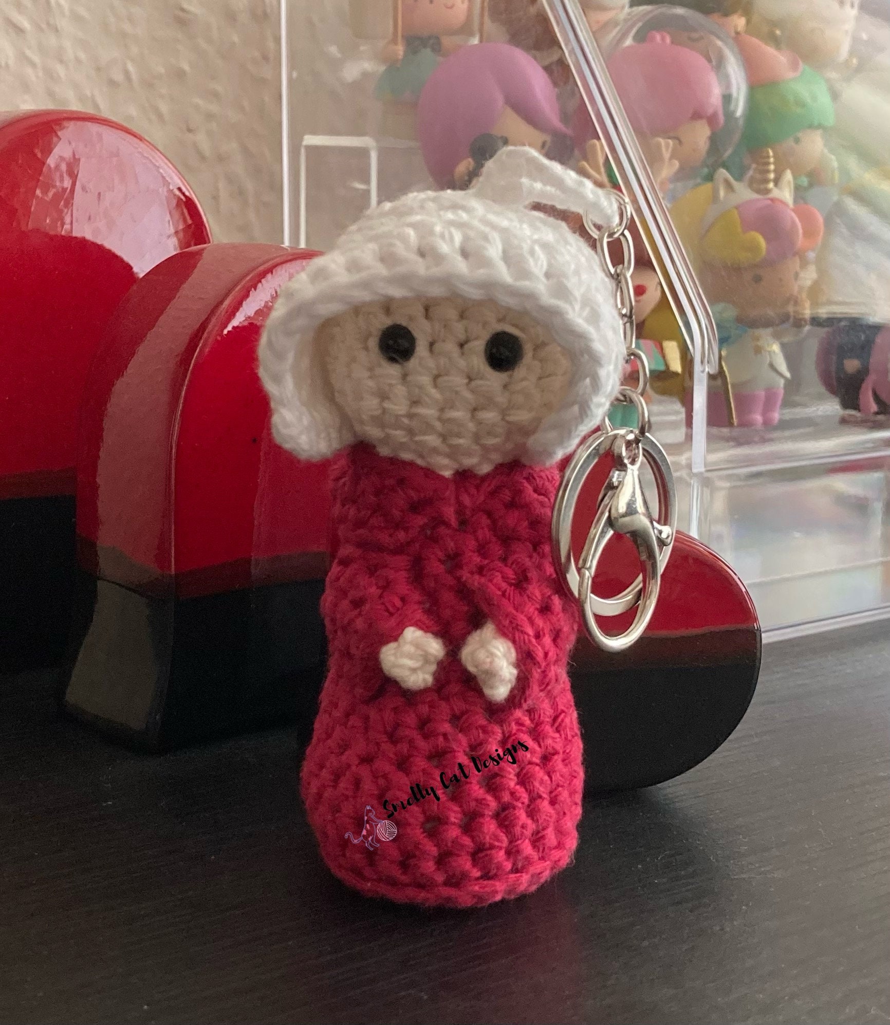 Handmaid's Tale Style Crochet Doll Keychain or Hanging - Etsy UK