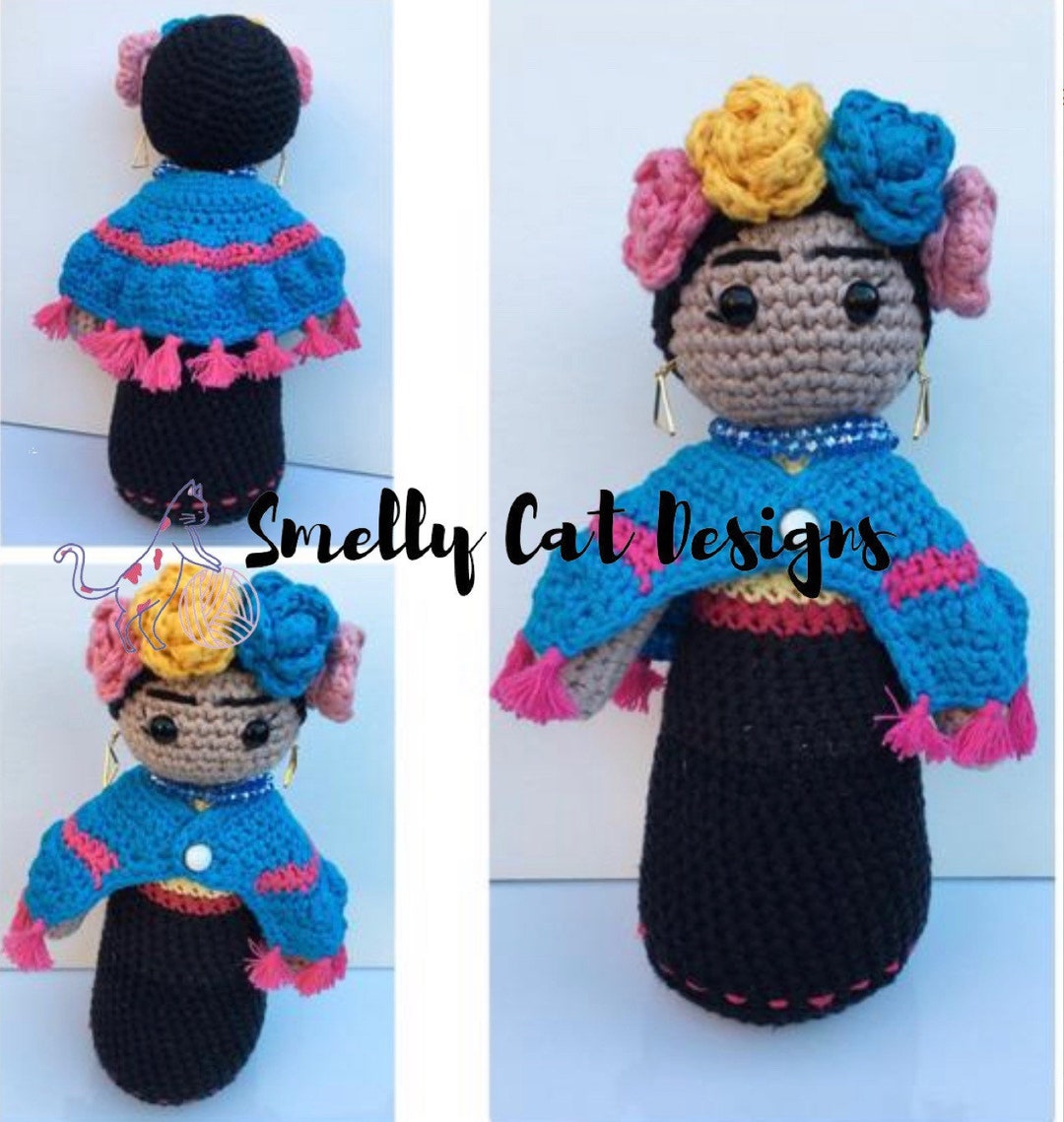 FRIDA KAHLO Crochet Doll / Made to Order - Etsy
