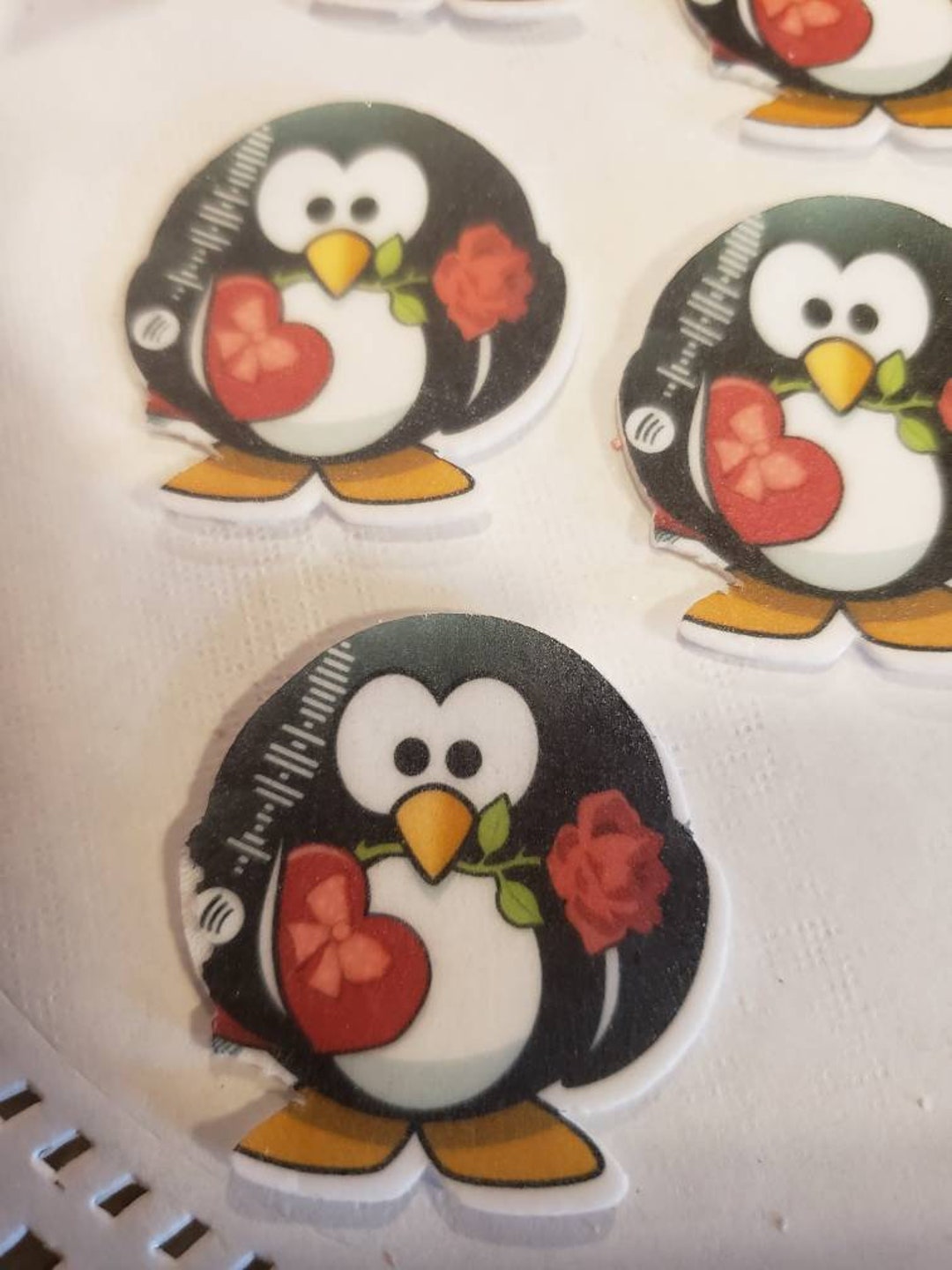 Edible Penguin Image With Spotify Code That Plays you - Etsy