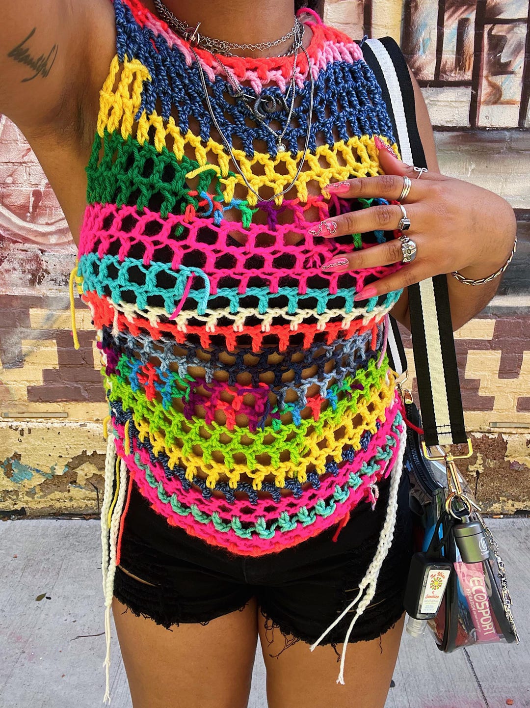 Crochet Mesh Tank Top - Video Crochet Pattern | Crochet Tutorial FREE ...
