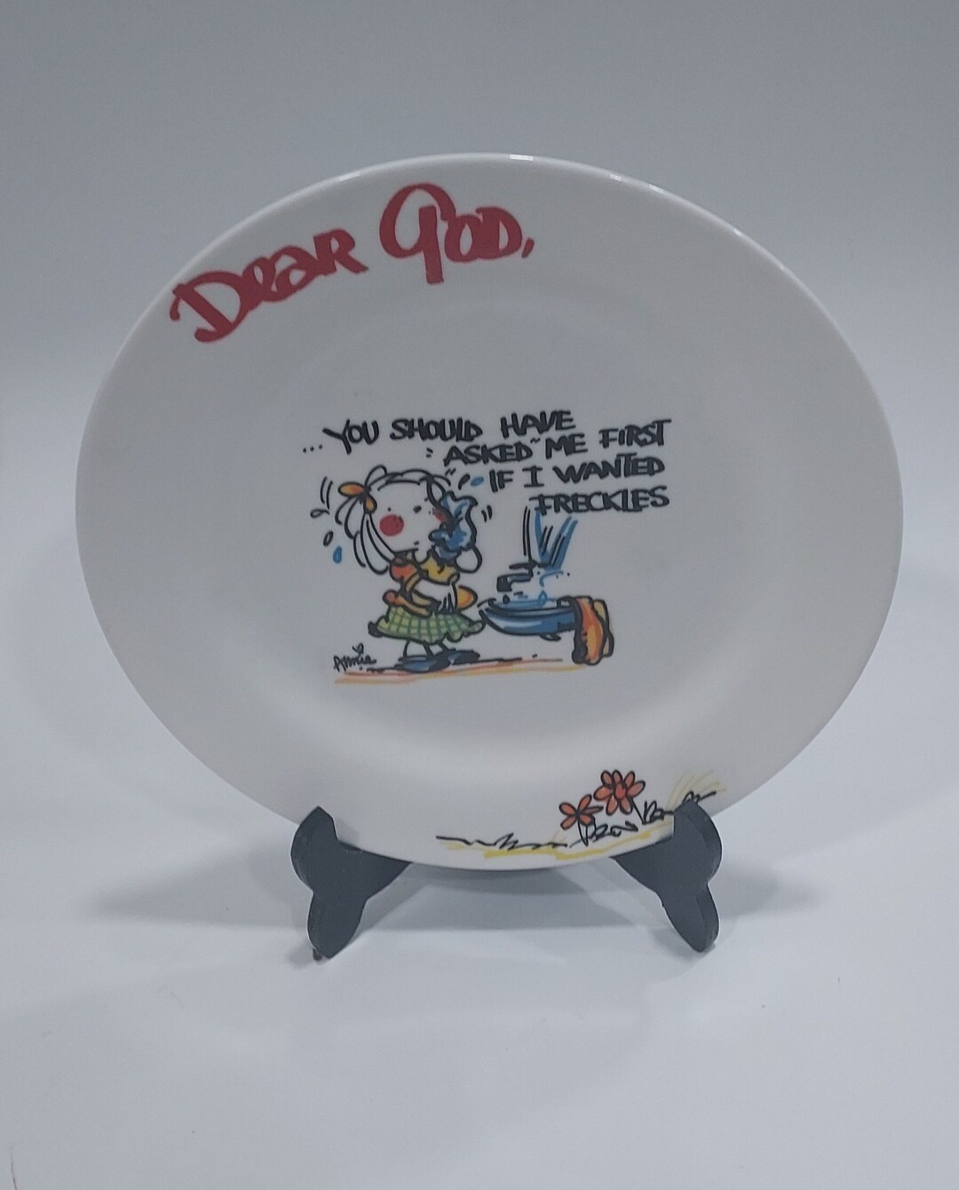 Vintage Royal Norfolk Dear God Plate, Dear God You Should Have Asked Me ...