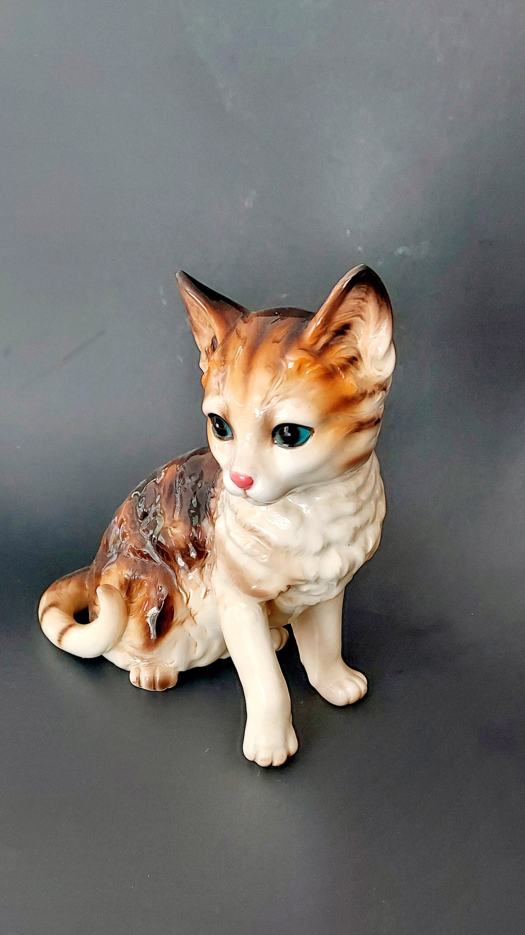 Vintage Andrea by Sadek Tabby Cat Porcelain Figurine - Etsy