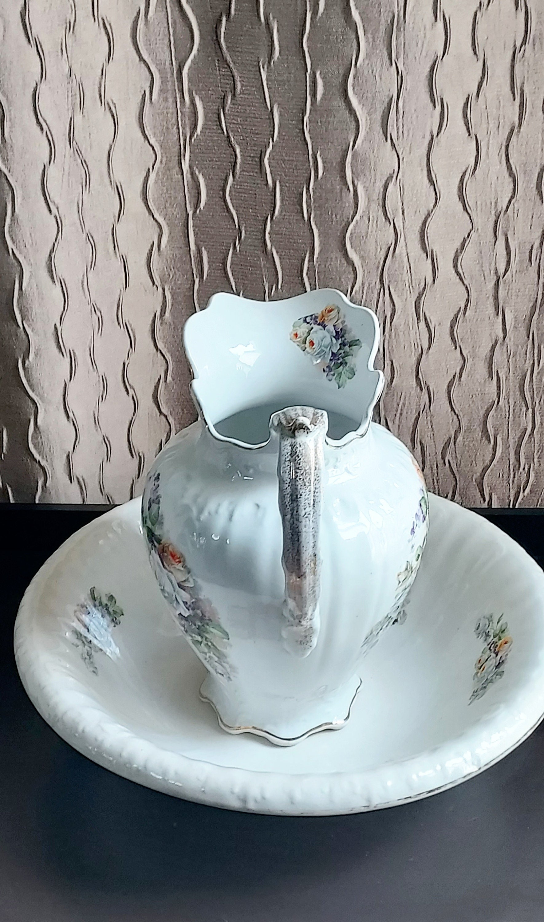 Vintage Smith Phillips China Co Wash Basin and Pitcher - Etsy