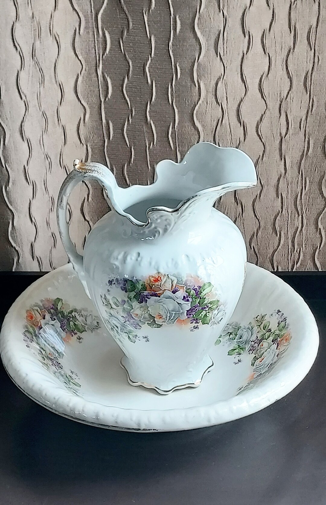 Vintage Smith Phillips China Co Wash Basin and Pitcher - Etsy