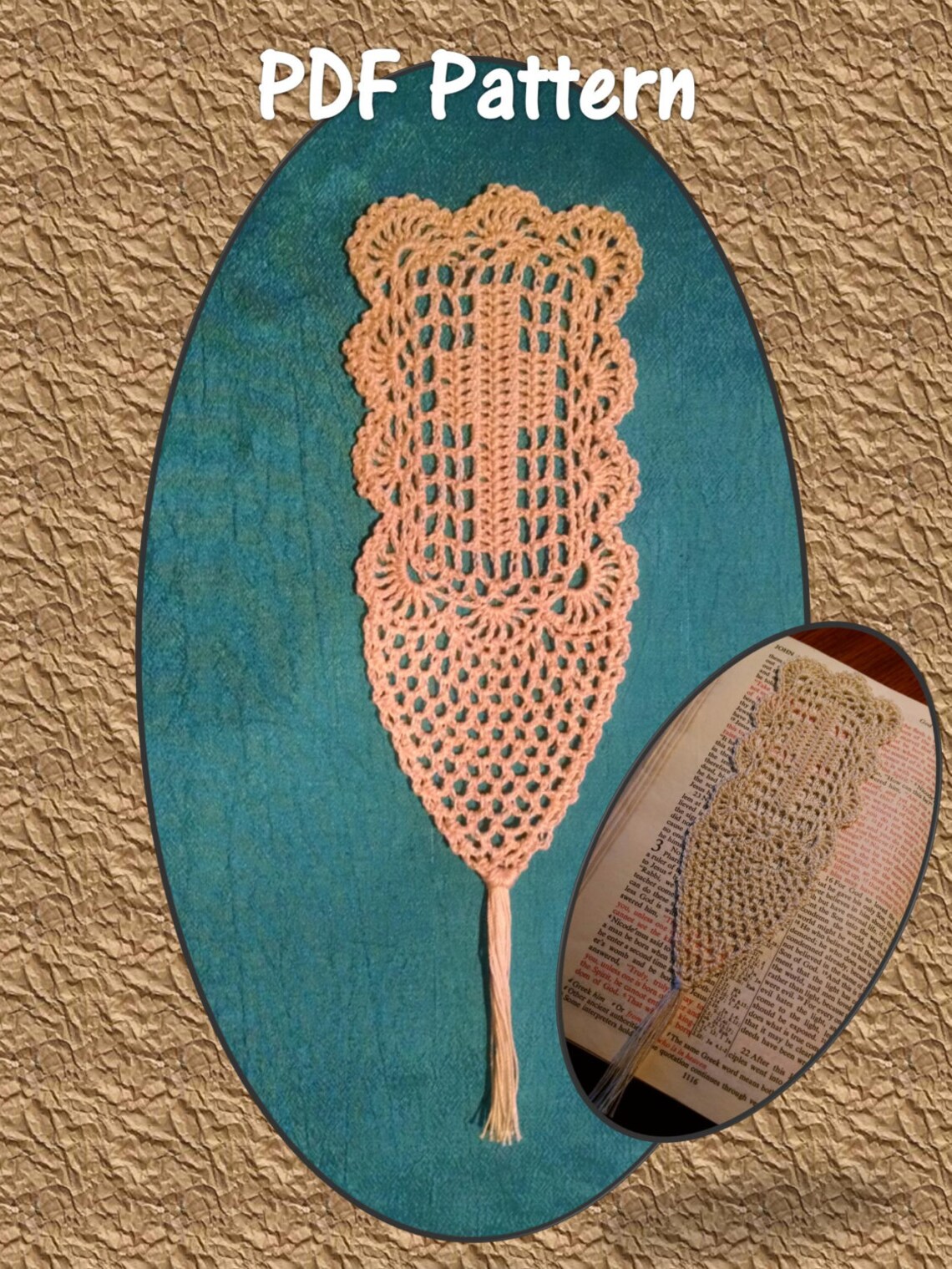 Instant Download PDF Pattern Delicate Filet Crocheted Cross or Heart ...