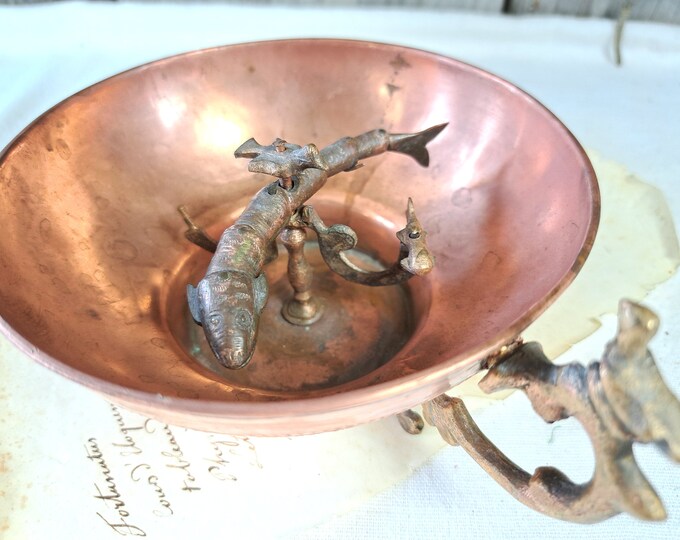 Articulated FISH Swimming in Copper Bowl Old Hamam Trick for Kids ...