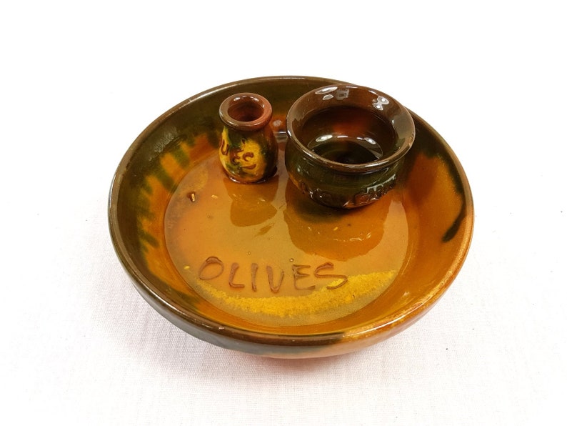 Olive Serving Dish appetizer plate ceramic stoneware home | Etsy