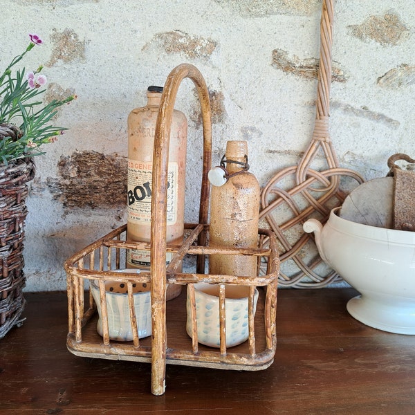 Antique French Bottle Rack - Etsy