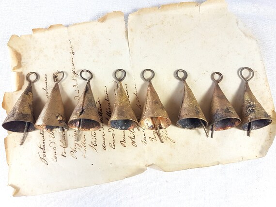 Set of Vintage Gold Cow Bells With Small Imperfections - Etsy