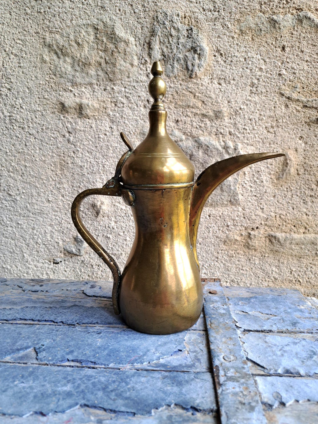 Antique Original Brass Dallah Turkish Coffee Pot, Middle East Tea ...