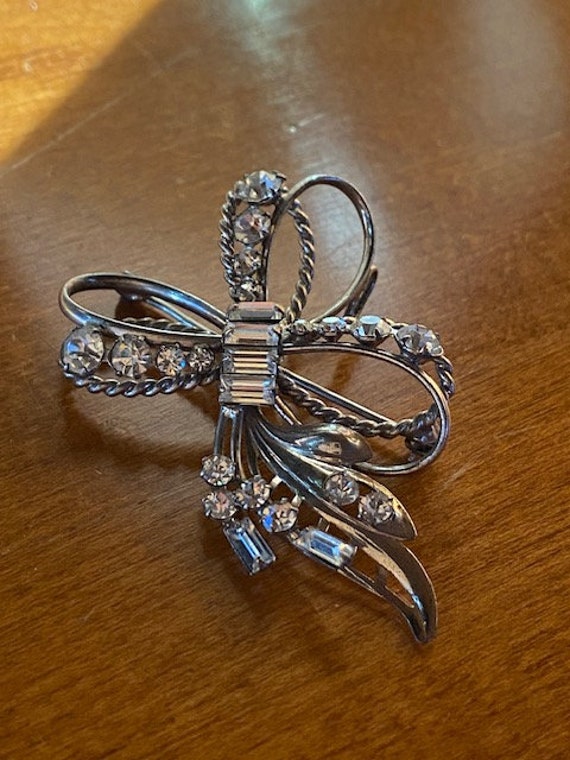 sterling brooch vintage a - Gem