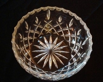 Lead crystal bowl | Etsy