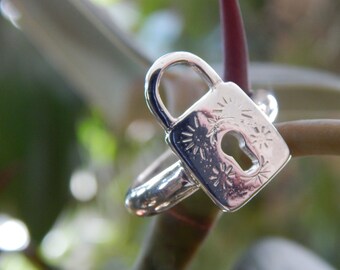 Padlock Key Ring - Etsy