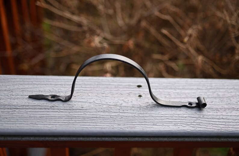 Scrolled Door Handle Pull - Hand Forged - Etsy