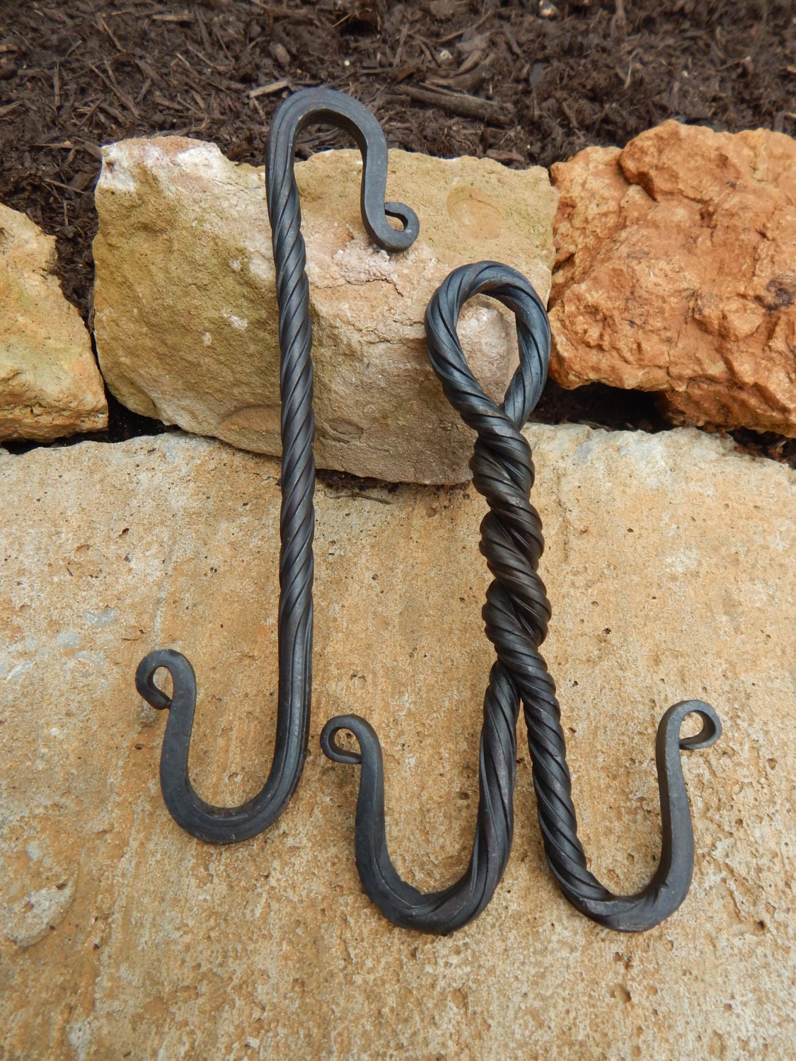 Forged Double Hook Set - Etsy