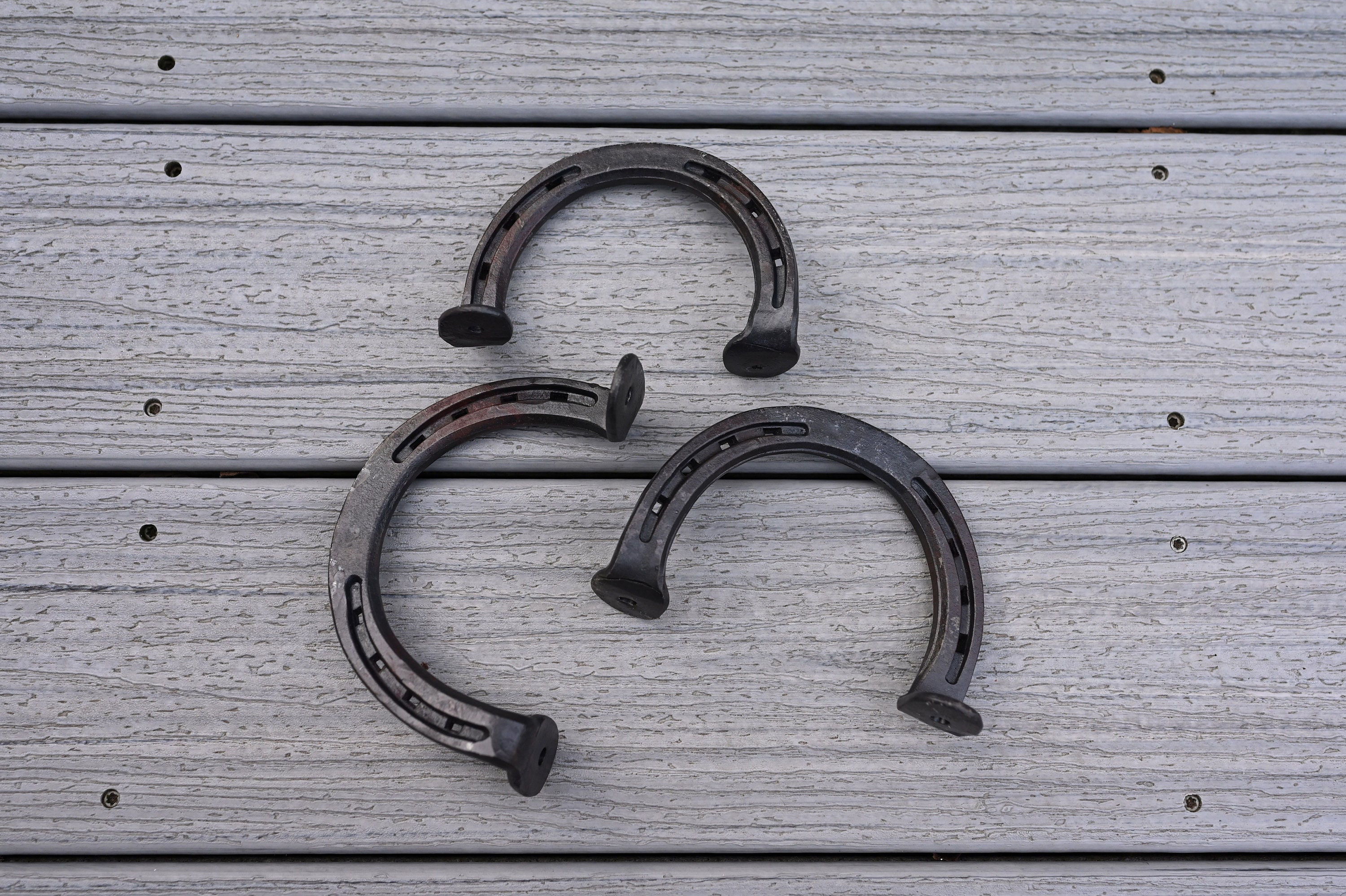 Real Horseshoe Door Handle Pull - Hand Forged - Etsy