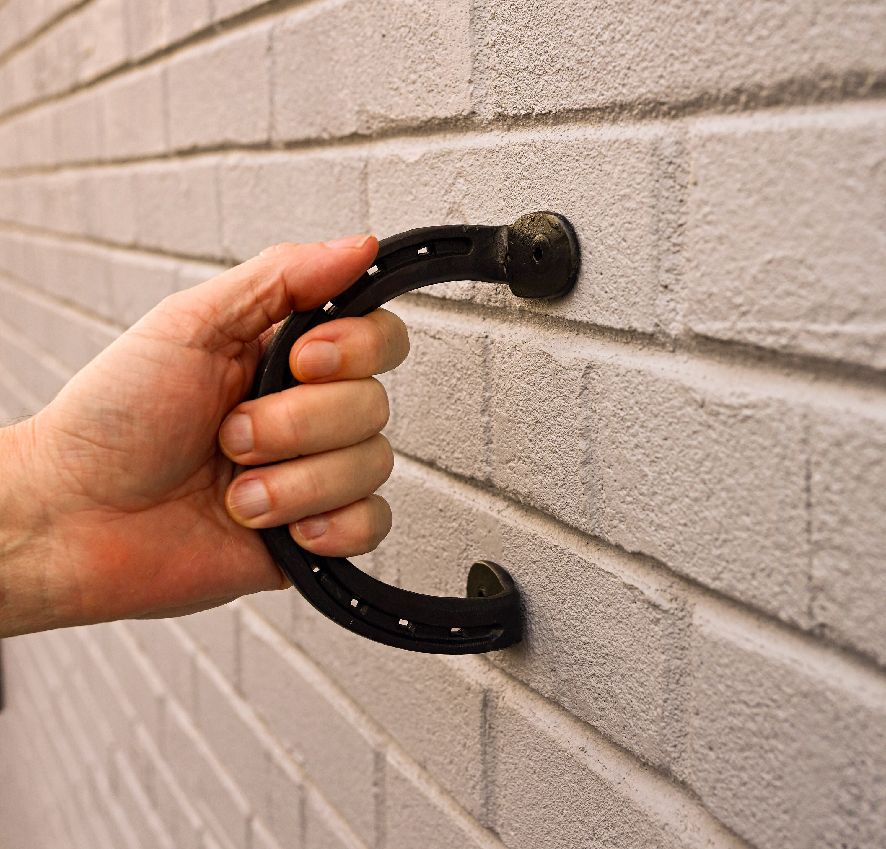Real Horseshoe Door Handle Pull - Hand Forged - Etsy