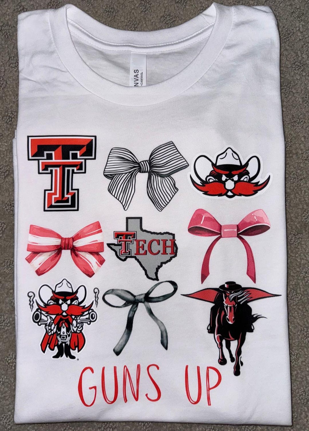Texas Tech Guns up Toddler - Etsy