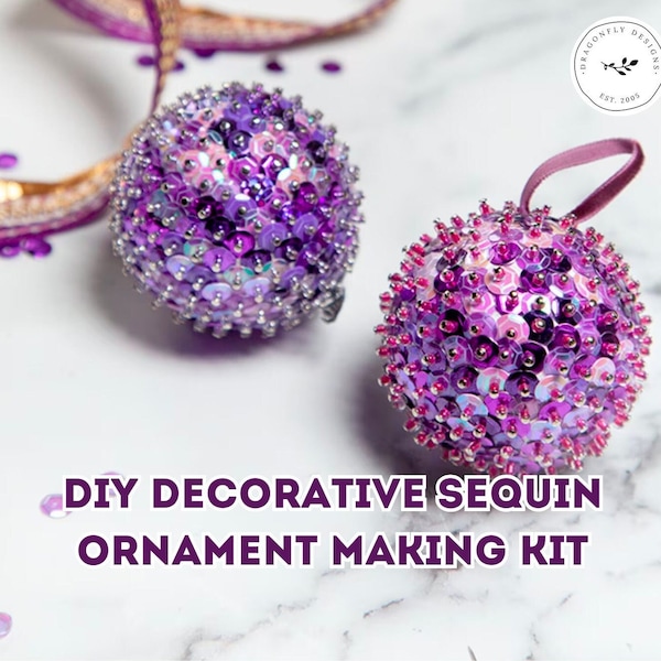 Sequin Ornament Diy Kits - Etsy