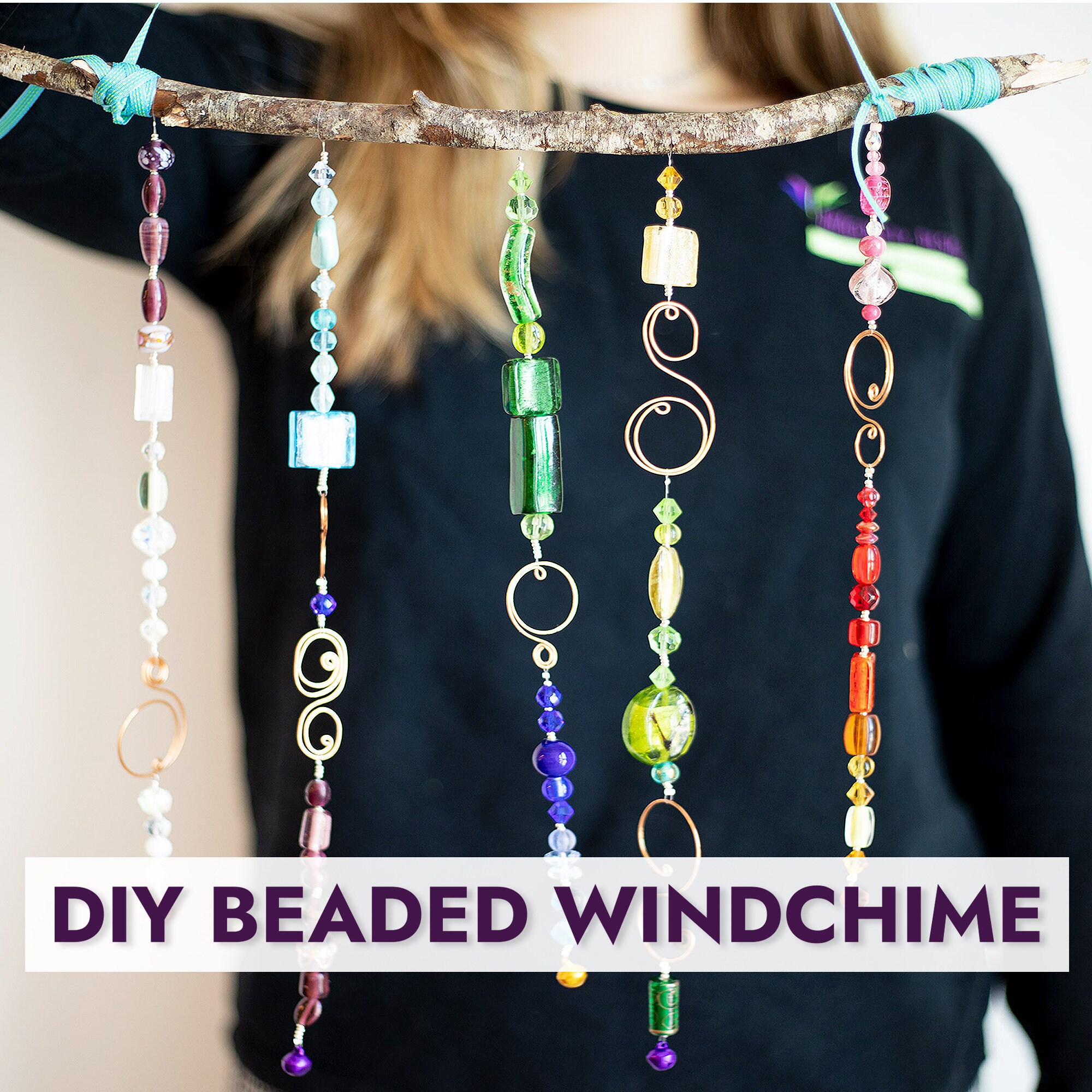 DIY Beaded WIND CHIME Kit Garden Decorations Do It Yourself Wind Chimes ...