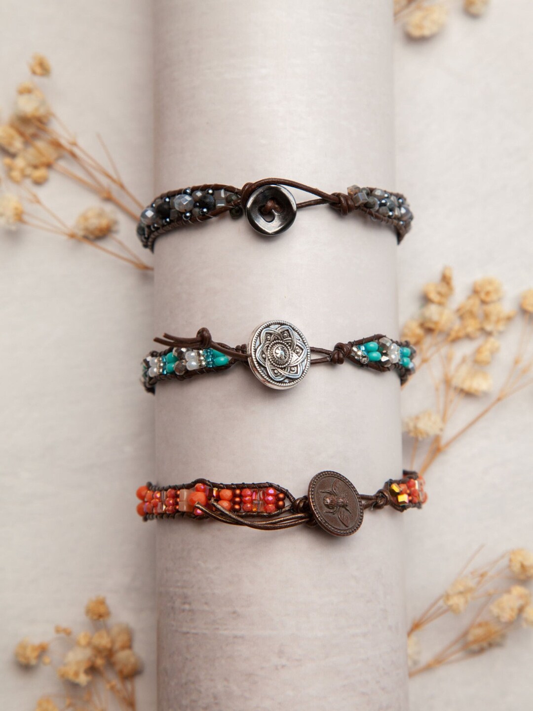 Beautiful Beaded Bracelet Jewelry DIY Kit Diy Beaded Bracelet Kit ...