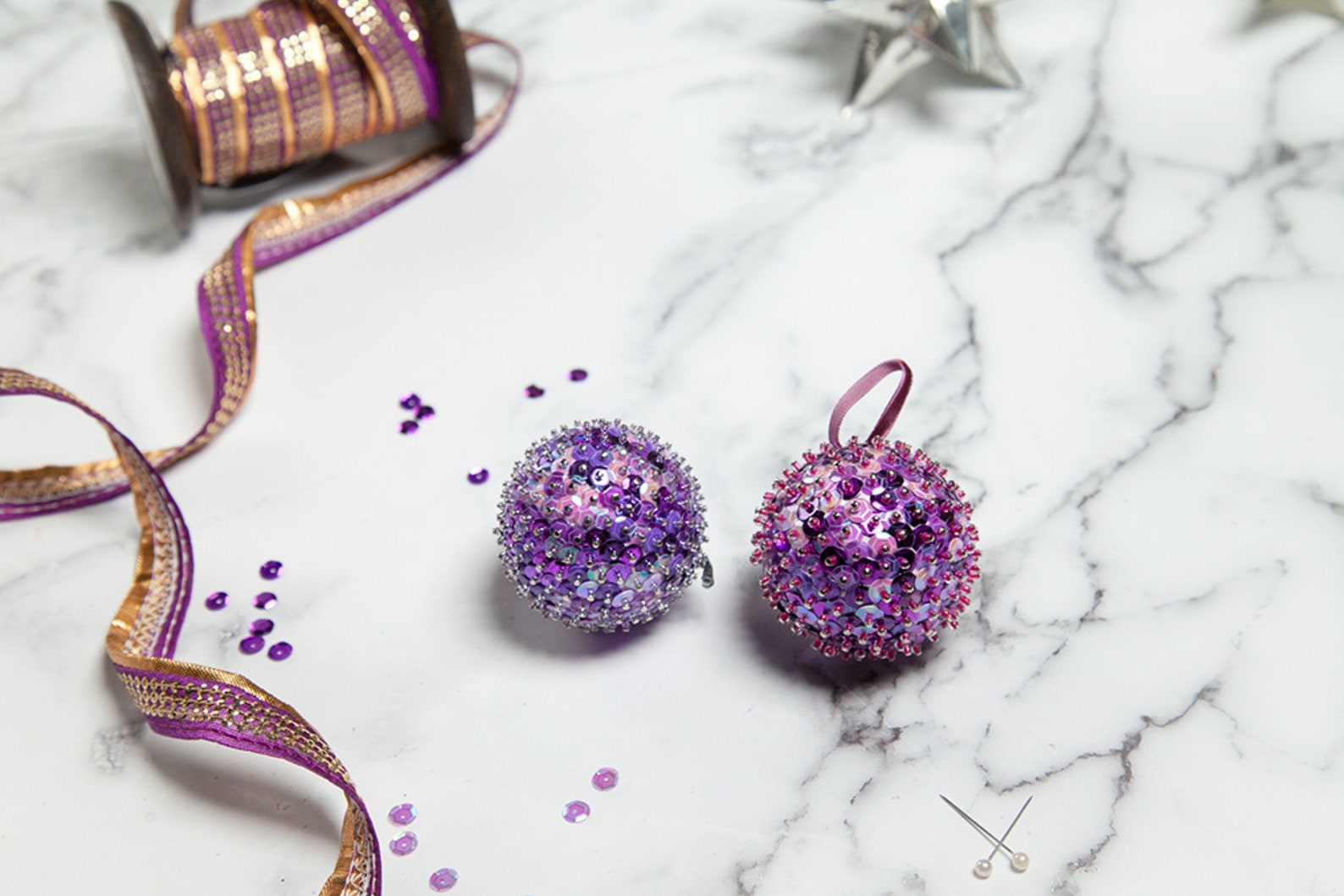 DIY Decorative Sequin Ornament Making Kit | Kids & Family Holiday ...