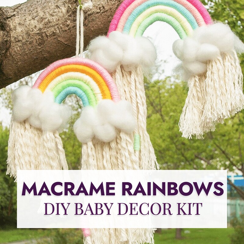 Rainbow Macrame Kit - Etsy