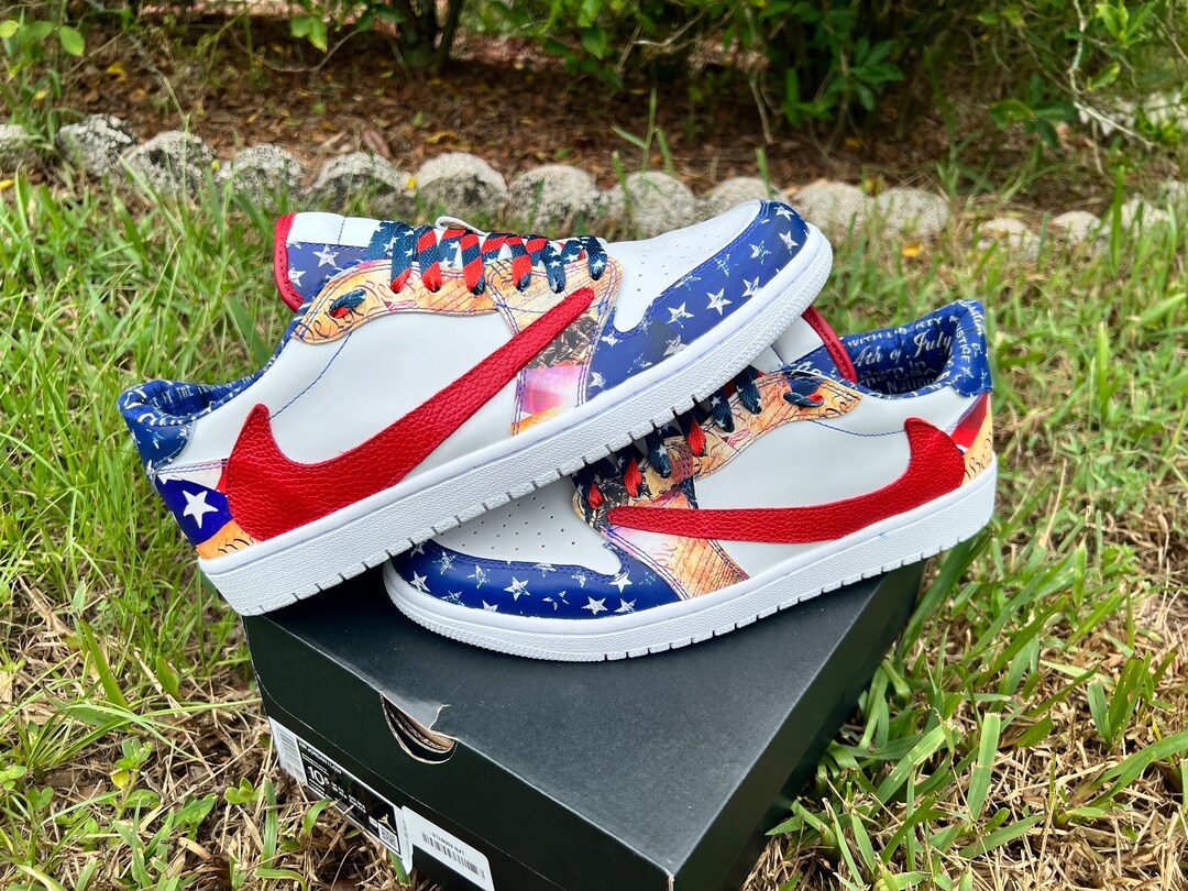 Custom Air Jordan 1 Low - Travis Scott "we the People" Theme - Jordan ...