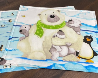 Polar Bear Penguin Cross Stitch - Etsy