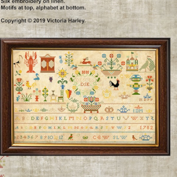 German Cross Stitch Samplers - Etsy