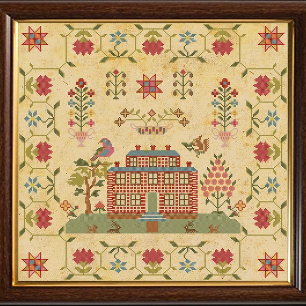 Antique Sewing Sampler - Etsy