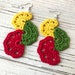 Rasta Jewelry, Colorful Crochet Earrings, Rasta Clothing, Rastafarian ...