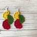 Rasta Jewelry, Colorful Crochet Earrings, Rasta Clothing, Rastafarian ...