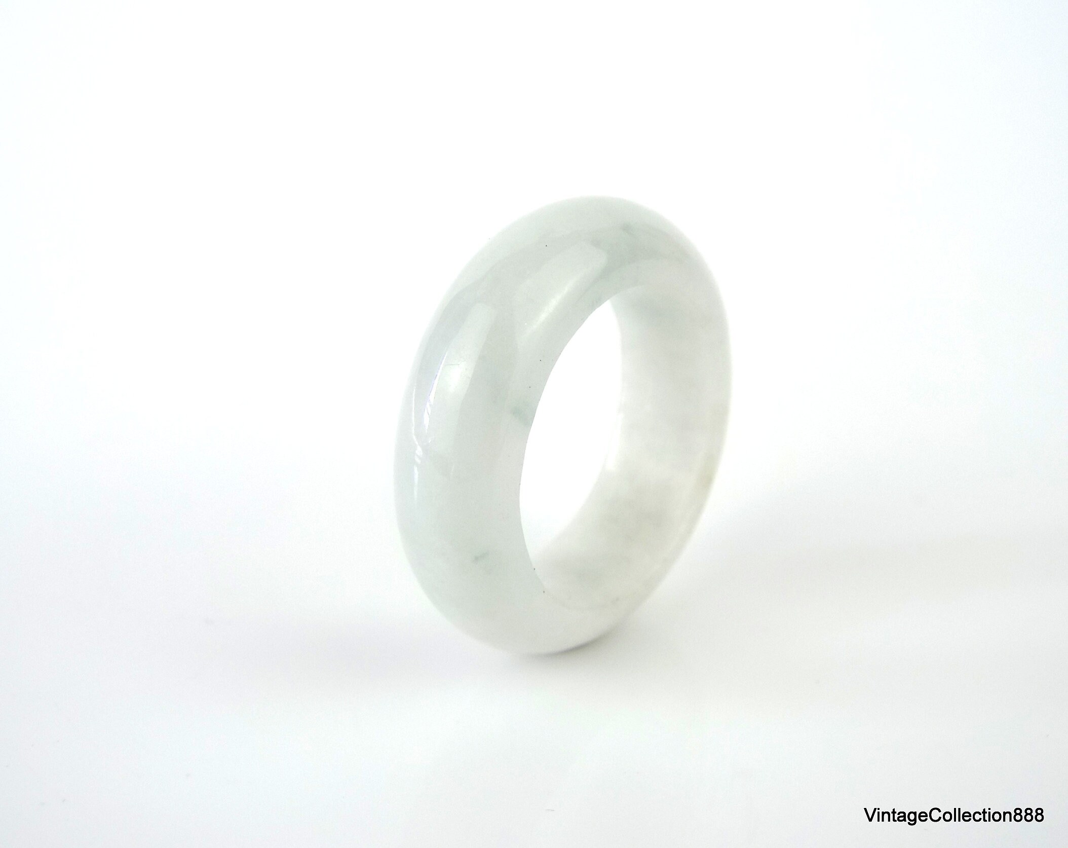 Anillo de Jade Natural US 4.5 15.3mm anillo Jade Jadeita | Etsy