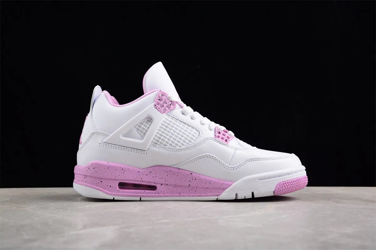 Jordan 4 White Pink Oreo Sneaker for Men and Women, Best Gift Holiday ...