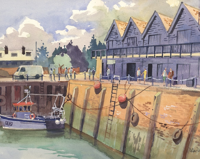 Whitstable Map Art Print - Etsy