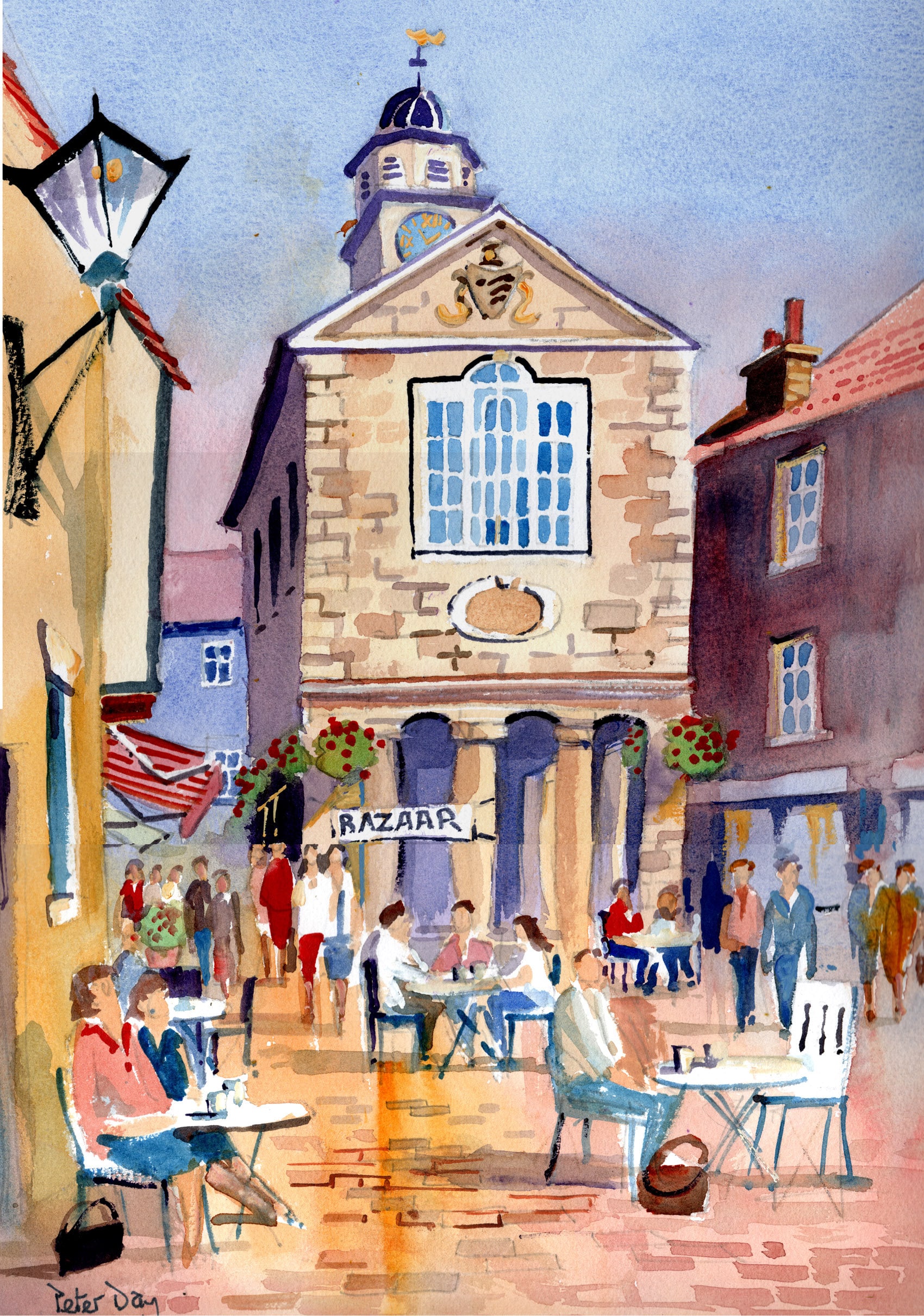Shambles Market, Whitby. A Busy Street Scene With Cafes and People. - Etsy