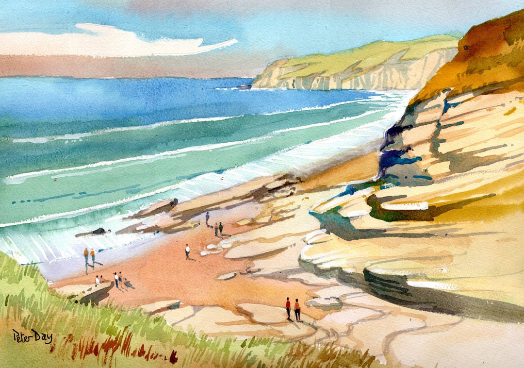 Trebarwith Strand, Cornwall. Beach, Surf and Sea - Etsy UK