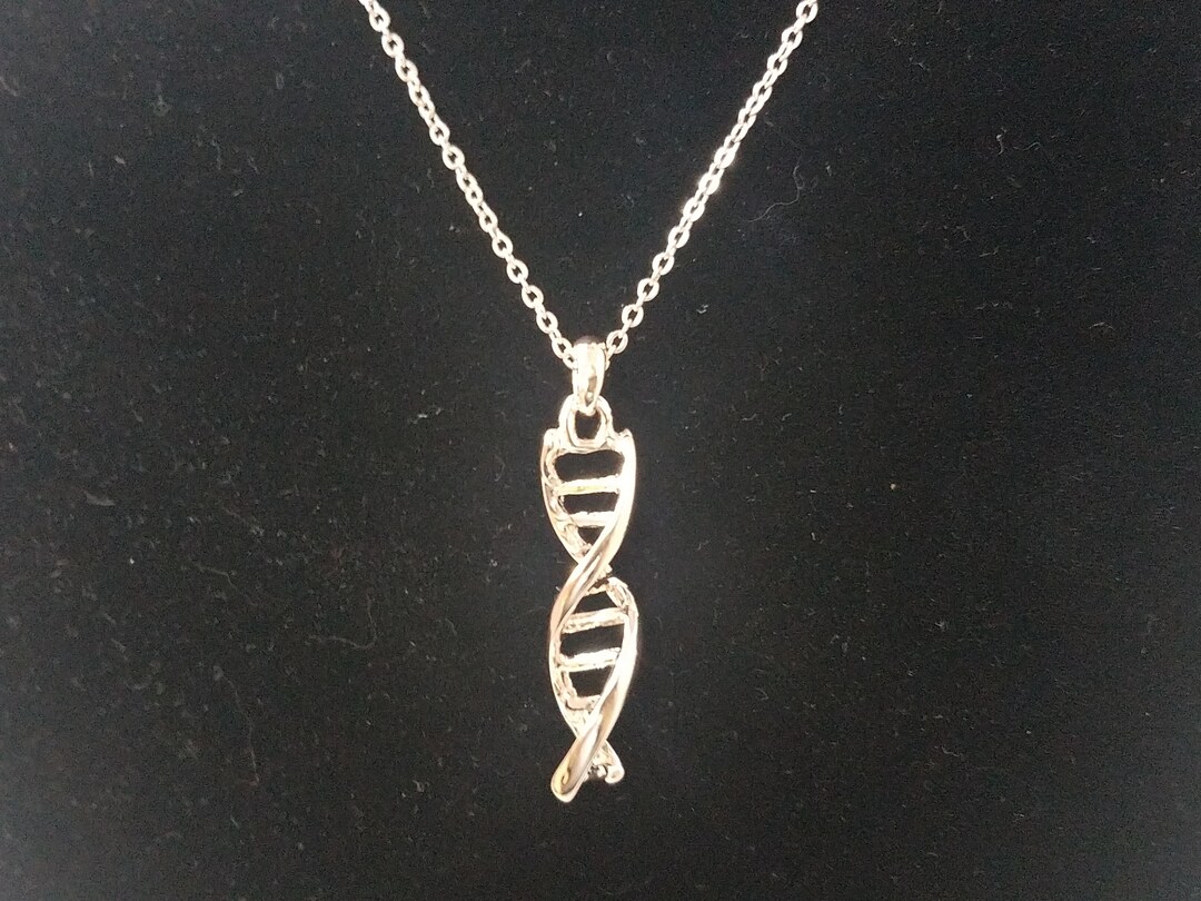 DNA Double-helix Pendant Necklace - Etsy