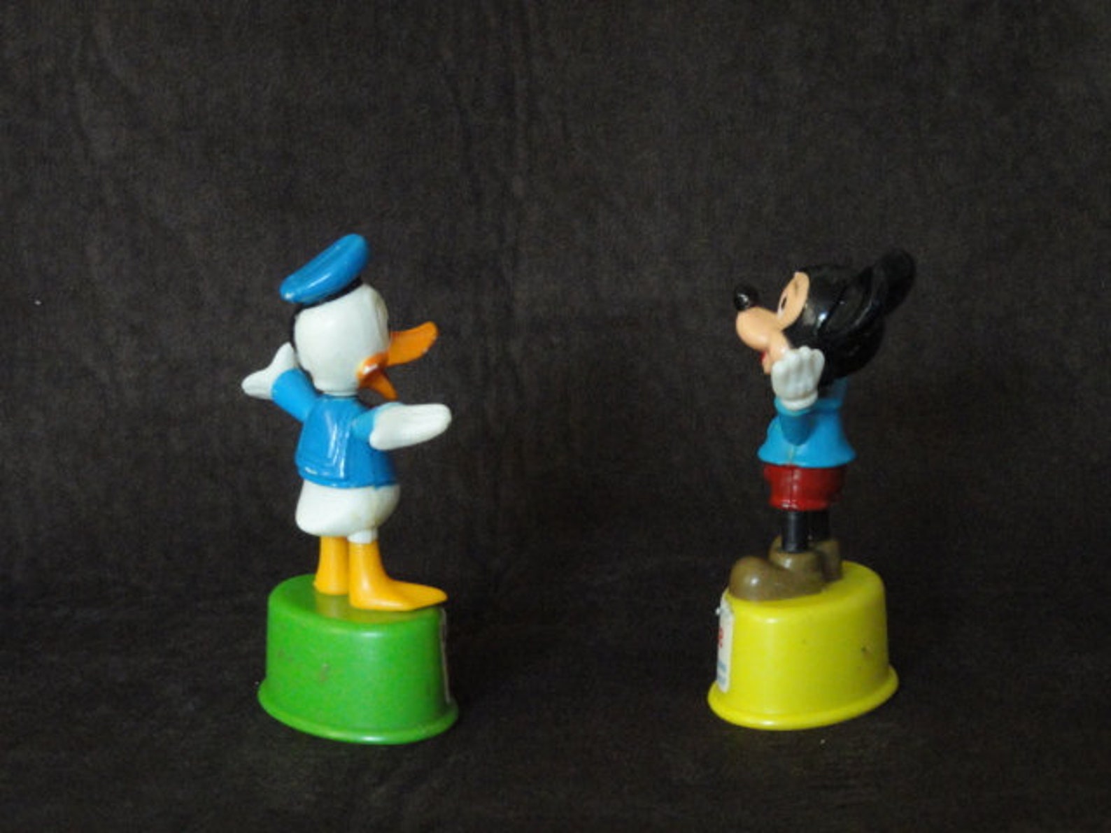 Disney Mickey Mouse & Donald Duck Push up Puppets Set, Vintage ...