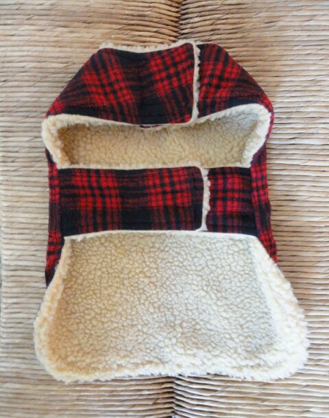 Wool Dog Coat, River: Handmade, Custom Sized for Dogs up to 15 Lbs. by ...