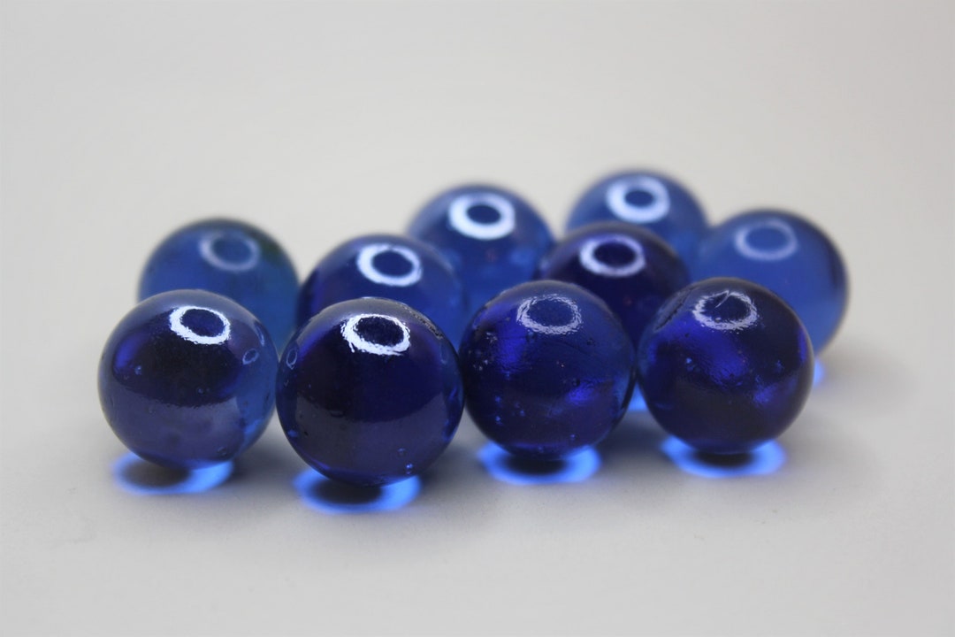 15mm Deep Blue Obsidian Glass Mini Spheres - Etsy