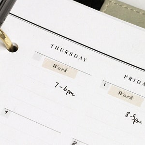 Clear Typographic Sticker Set | Transparent Planner Stickers | Minimal ...