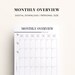 PRINTED Recurring Tasks A5 Size Inserts Monthly Task - Etsy