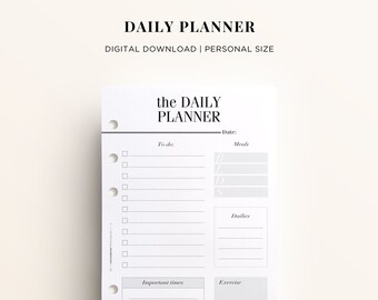 PRINTABLE PERSONAL Week On Two Pages Personal Printable | Etsy