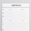 PRINTED Day on One Page Hourly Planner, DO1P, A5 Planner Inserts, Daily ...