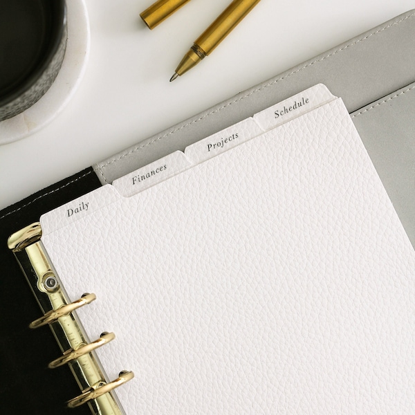 A5 Planner Dividers - Etsy