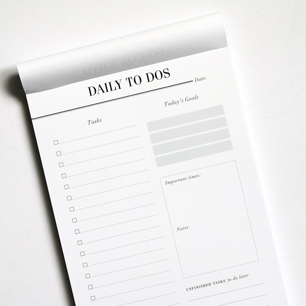 To Do List Pad - Etsy