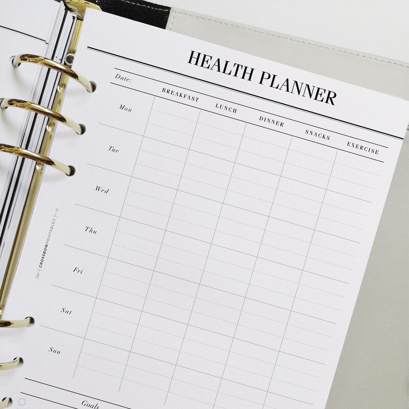 Health Planner - Etsy